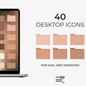 Aesthetic Skin Tones Desktop Folder and Document Icons Pack - Macos and ...