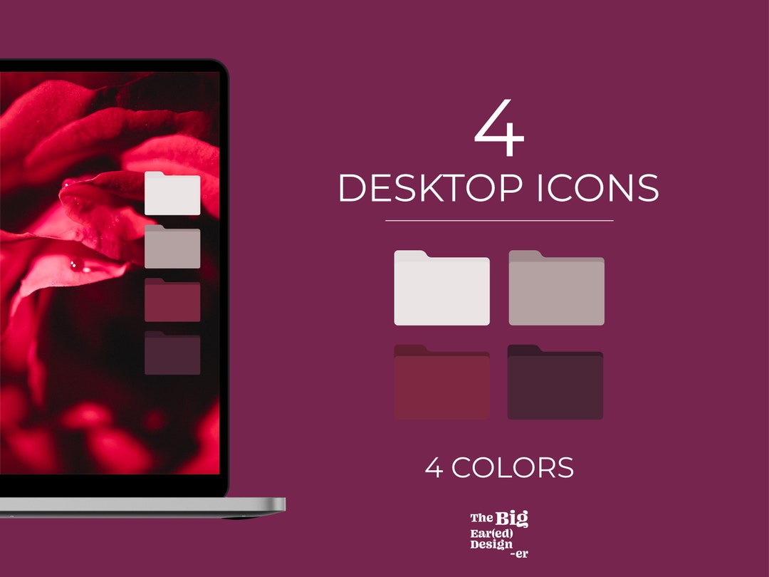 Aesthetic Rose Desktop Icons Pack Macos and Windows Compatible - Etsy