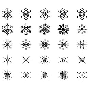 Snowflake SVG Bundle, Christmas SVG, Winter SVG, Snowflakes Cut File ...