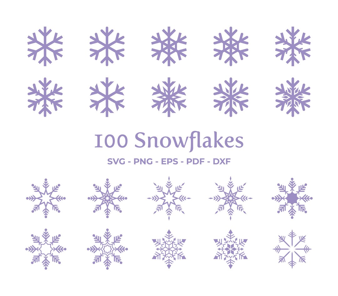 Snowflake SVG Bundle, Christmas SVG, Winter SVG, Snowflakes Cut File ...
