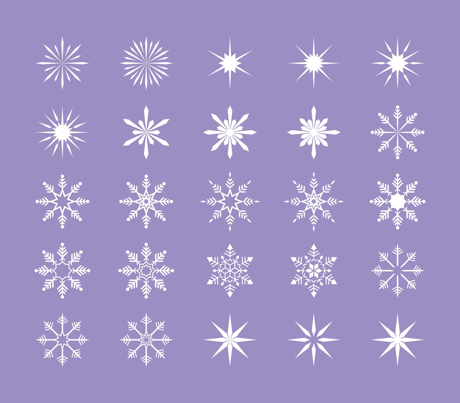 Snowflake SVG Bundle Christmas SVG Winter SVG Snowflakes - Etsy