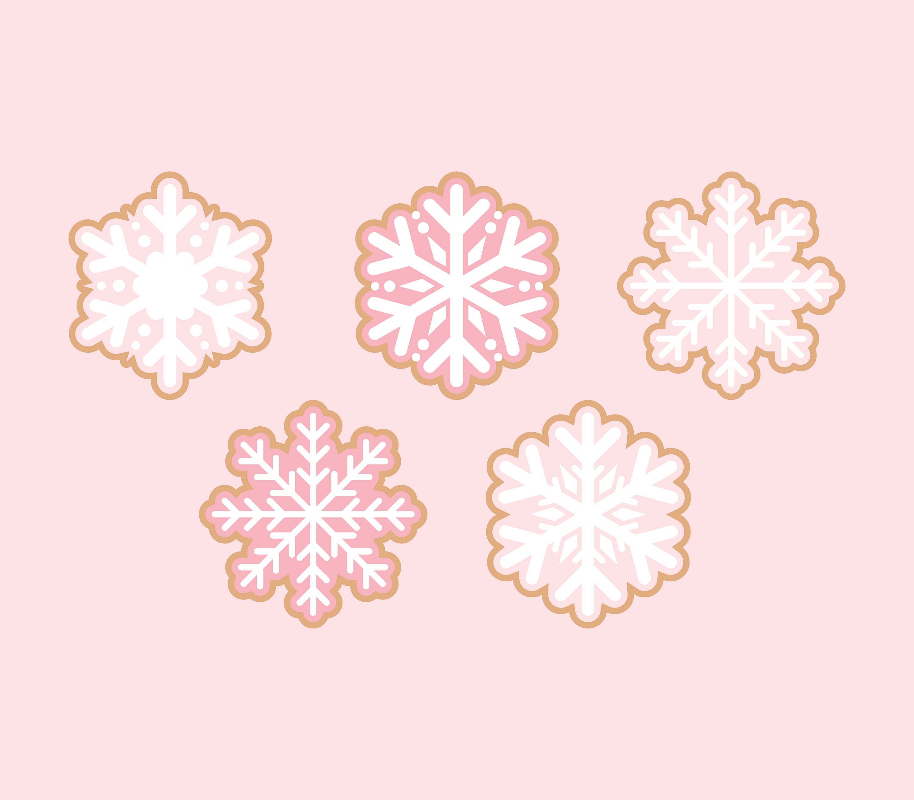 Candy Snowflake SVG Bundle, Christmas Ornaments Cut File (digital ...