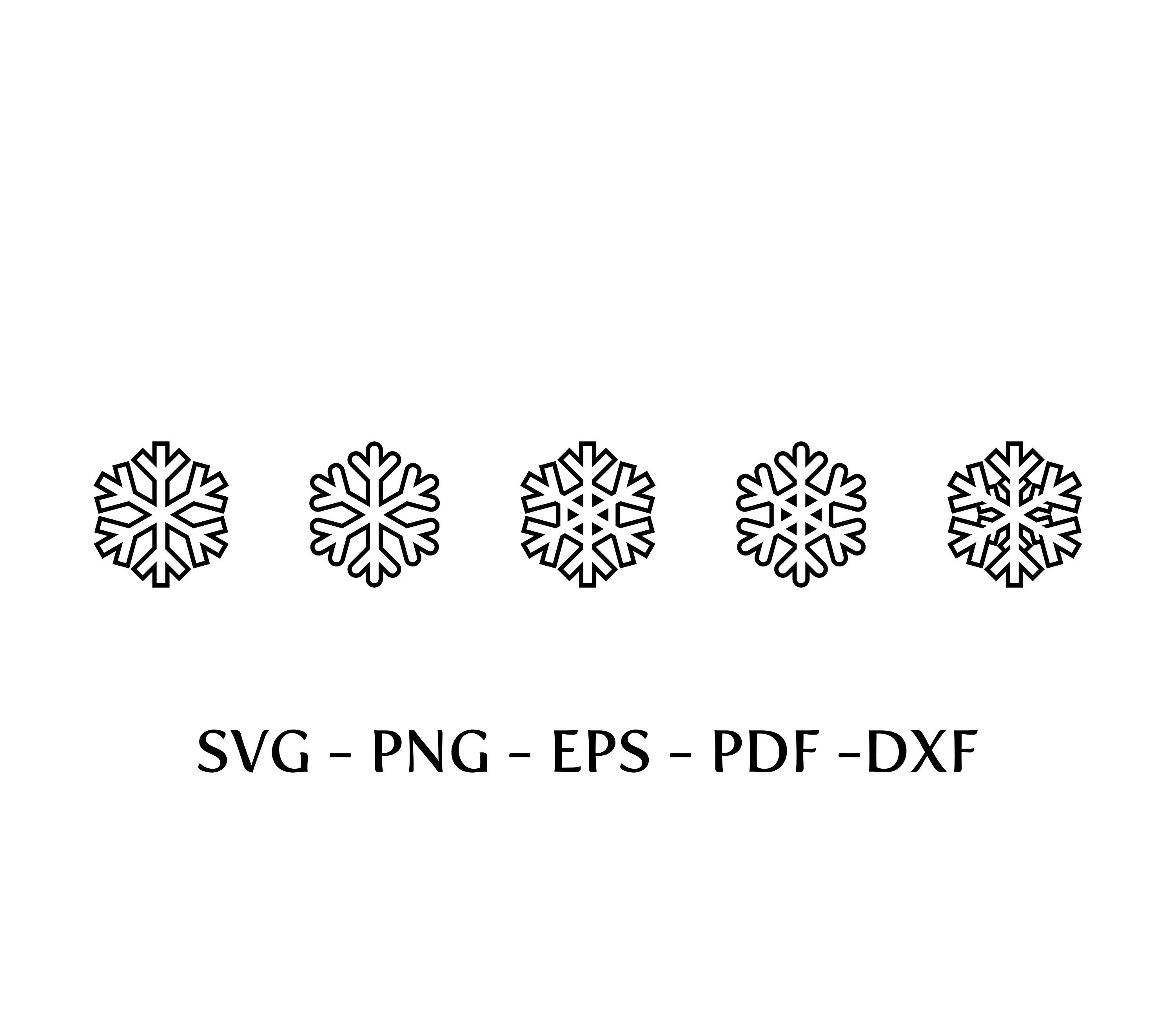 Snowflake SVG Bundle, Christmas SVG, Winter SVG, Snowflakes Cut File ...