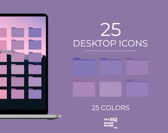 Purple Desktop Icon - Etsy UK
