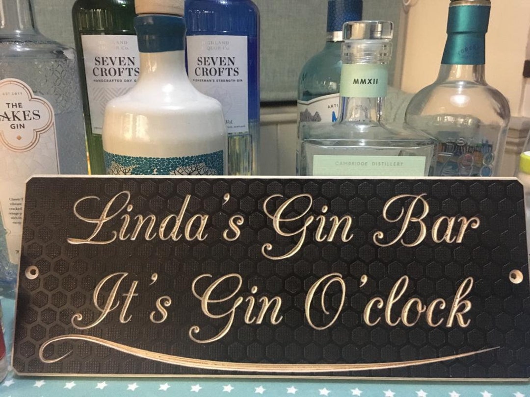 Personalised Signs, Gin Sign, Mother Day Gift, Gin Gifts, Gin Lovers ...
