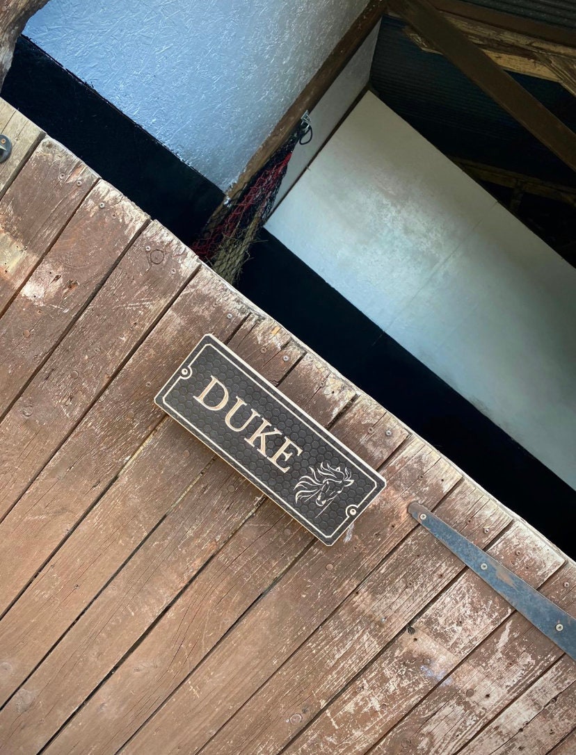 Stable Door Sign Personalised Stable Name Plaques Horses | Etsy UK
