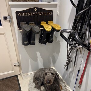 Welly Boot Rack, Welly Rack, Wooden Boot Holder, Wellington Storage ...