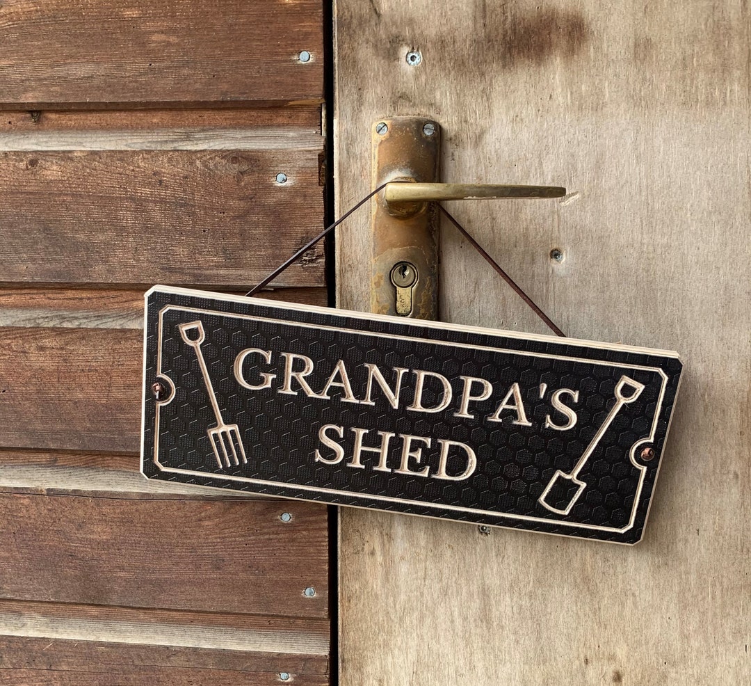 Personalized Garden Shed Sign: Gardener Gift Plaque - Etsy