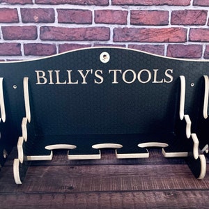 Spade & Fork Rack, Garden Tool Storage, Personalised Tool Store, Wooden ...