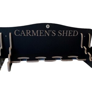 Spade & Fork Rack, Garden Tool Storage, Personalised Tool Store, Wooden ...