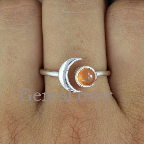 Moon Ring - Etsy