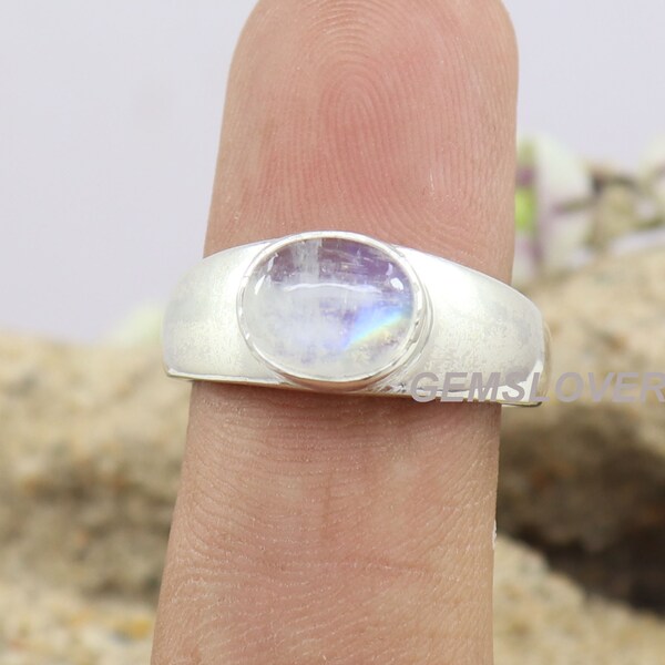 Mens Moonstone Ring - Etsy