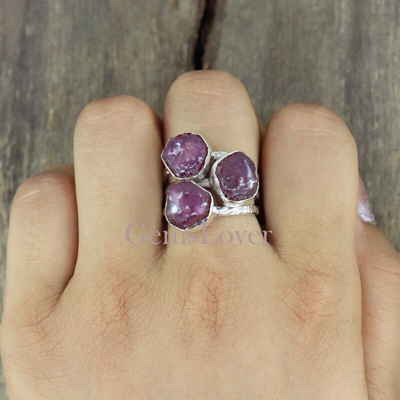 Raw Ruby Ring - Etsy