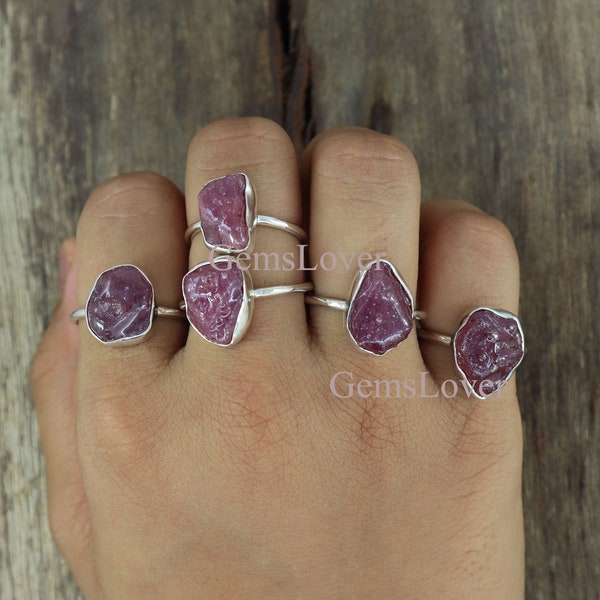 Raw Ruby Ring - Etsy