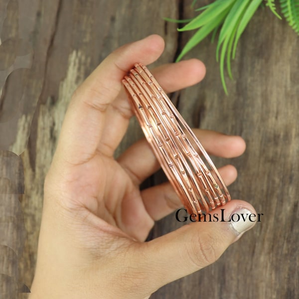 Copper Bangles - Etsy