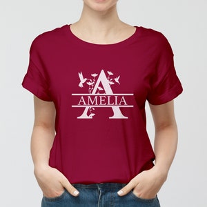 Split Monogram Hummingbird Bundle, Jpg, Png, Floral Text Clipart ...