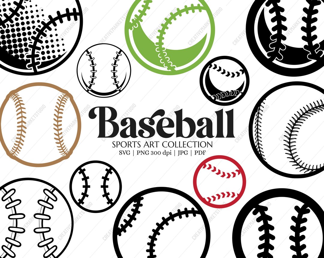 Baseball SVG Bundle, Baseball Mom SVG, Clipart Ball, Cut Files, Sports ...