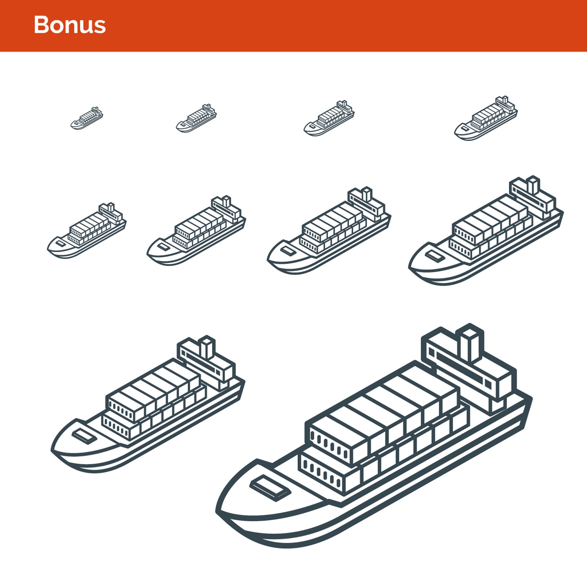 Logistic Icon Bundle for Transportation, Lorry, Vehicles, Shipping ...