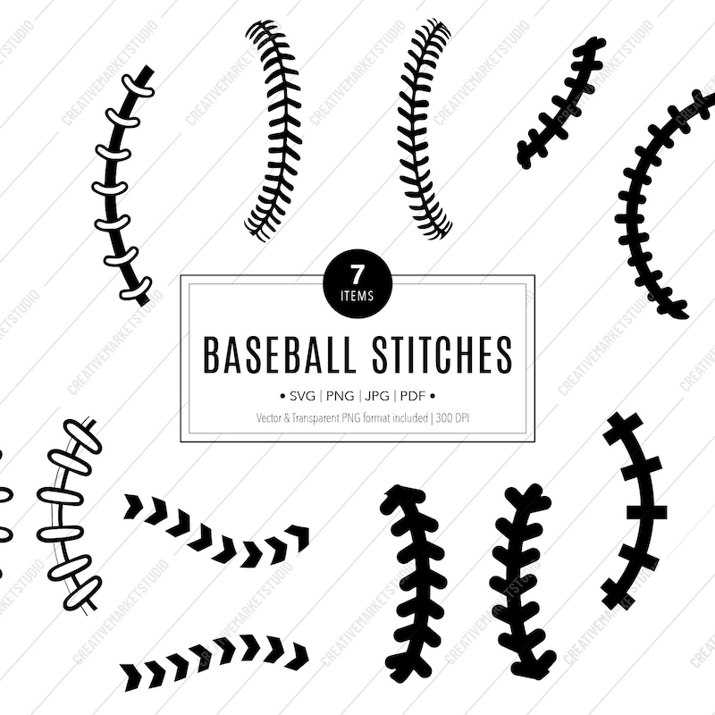 Baseball Laces Svg - Etsy