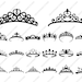 Royal Crown SVG – Queen and Princess Tiara Clipart PNG PDF for Party ...