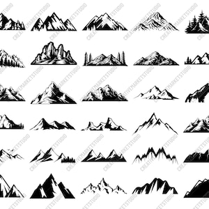 Mountain Camping SVG Bundle – Nature Adventure Clipart PNG EPS for ...