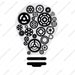 Gears SVG Bundle – Industrial Sprocket Clipart PNG for Crafts and DIY ...