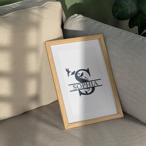 Split Monogram Hummingbird Bundle, Jpg, Png, Floral Text Clipart ...