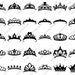 Royal Crown SVG – Queen and Princess Tiara Clipart PNG PDF for Party ...