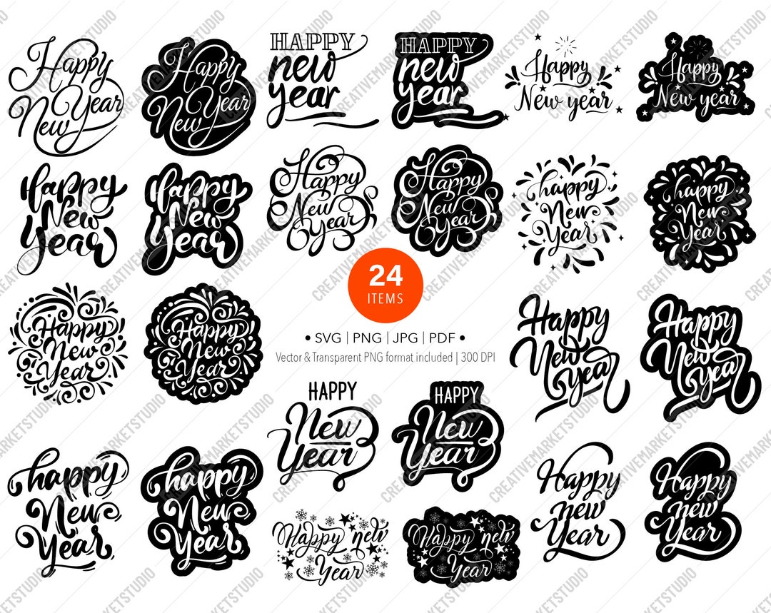 Happy New Year SVG Bundle, New Year SVG, New Year Shirt, New Year ...