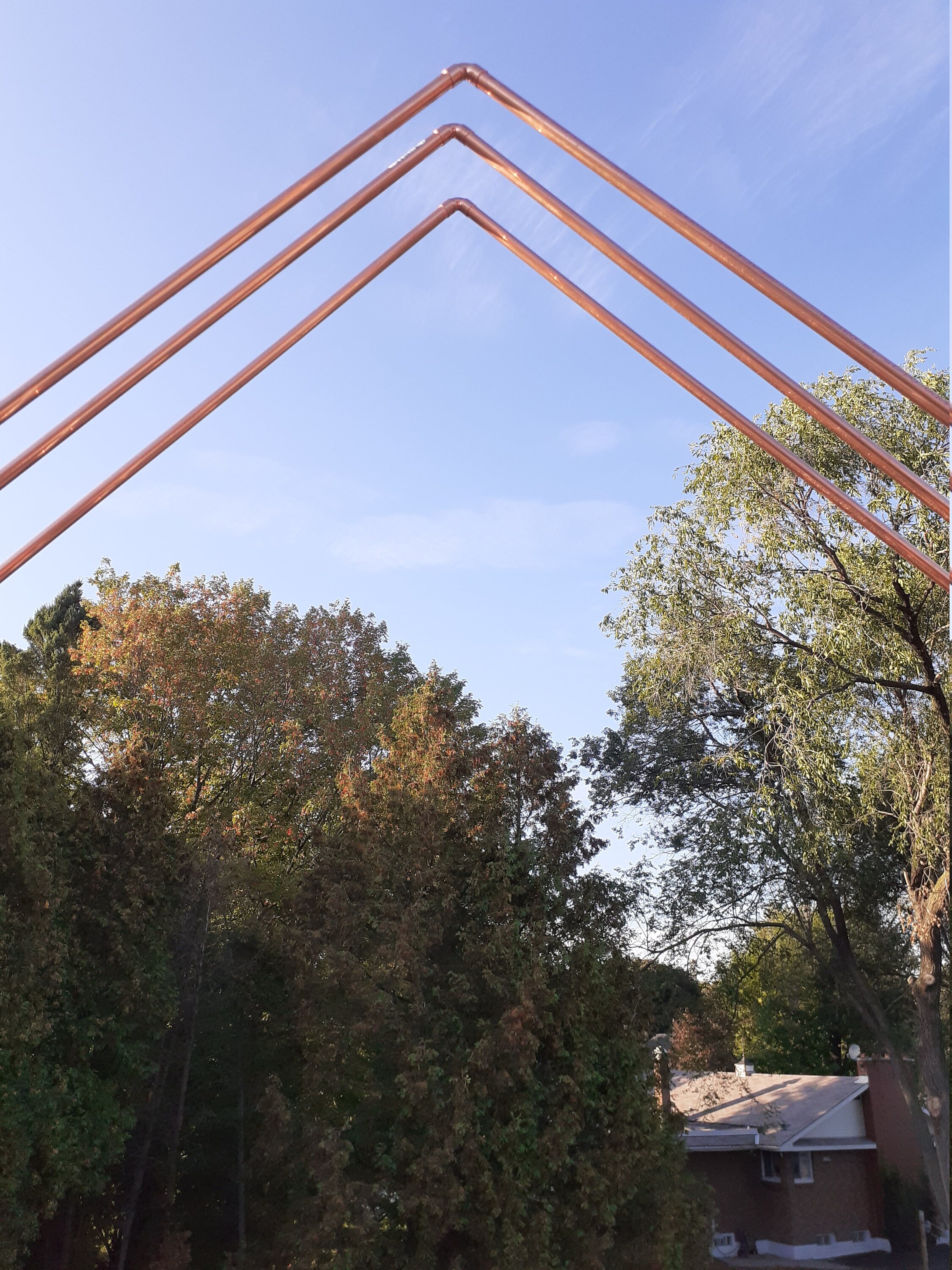 Copper Wedding Arch Rose Gold Flower Stand Geometric Photo - Etsy