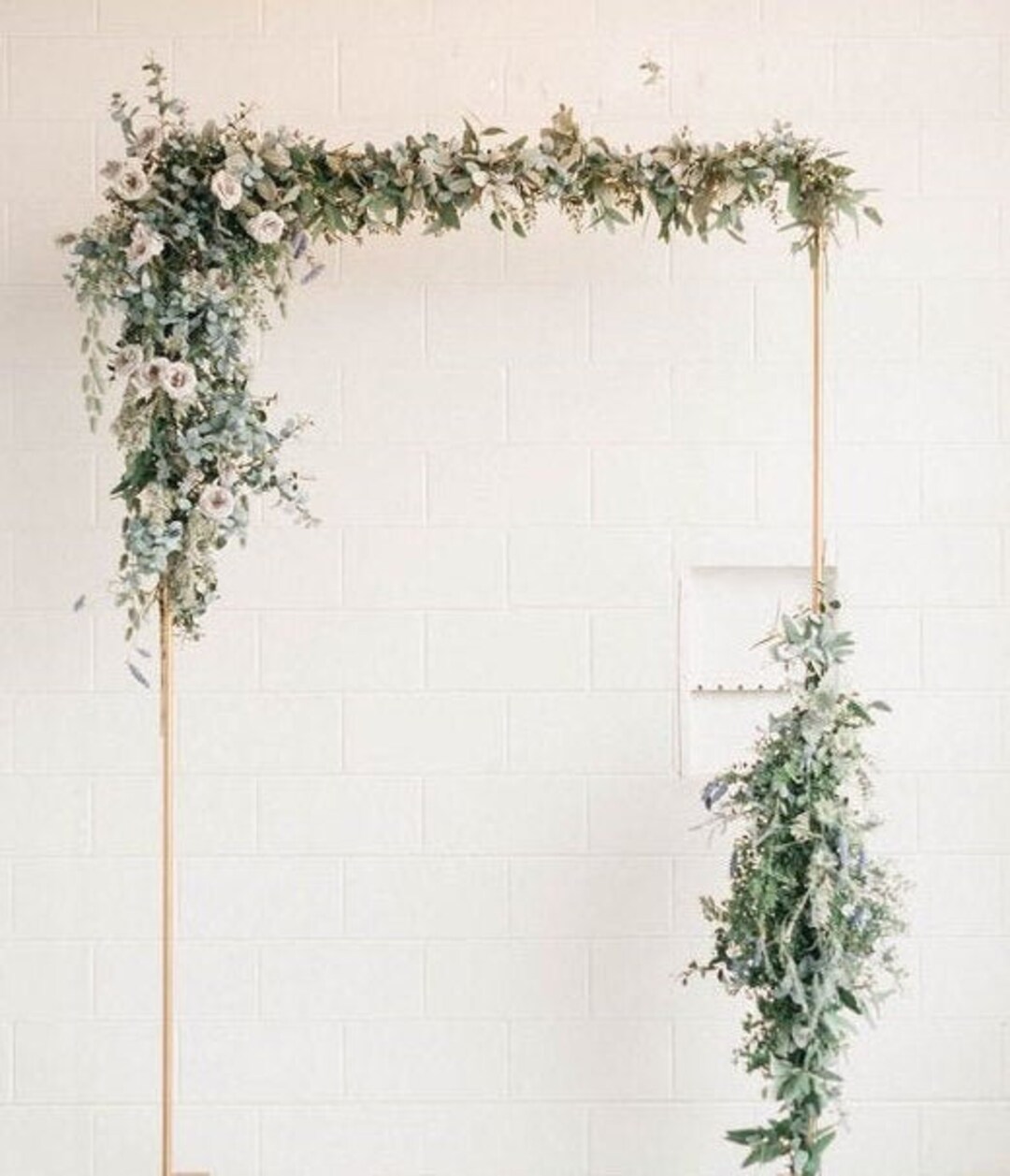 Copper Wedding Arch, Sign Holder Stand, Rose Gold Copper Flower Stand ...