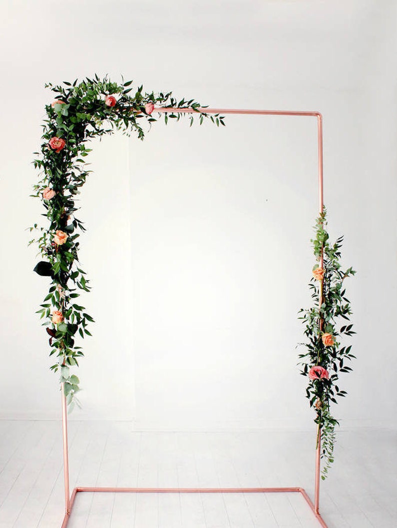 Copper Wedding Arch Sign Holder Stand Rose Gold Copper - Etsy