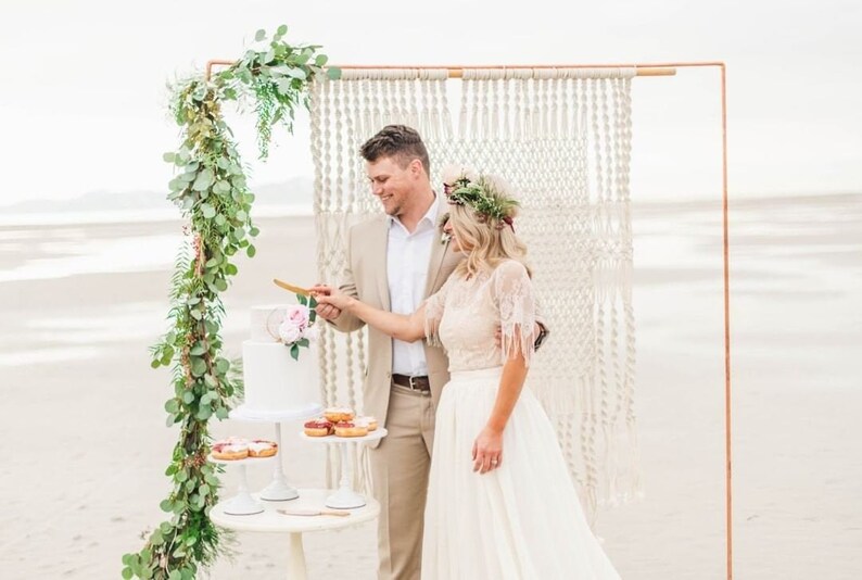 Copper Wedding Arch Sign Holder Stand Rose Gold Copper - Etsy