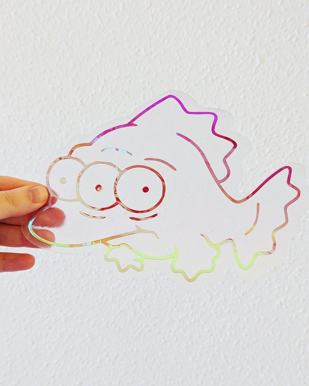 Blinky the Three-eyed Fish Sticker, Simpsons Window Sticker, Rainbow ...