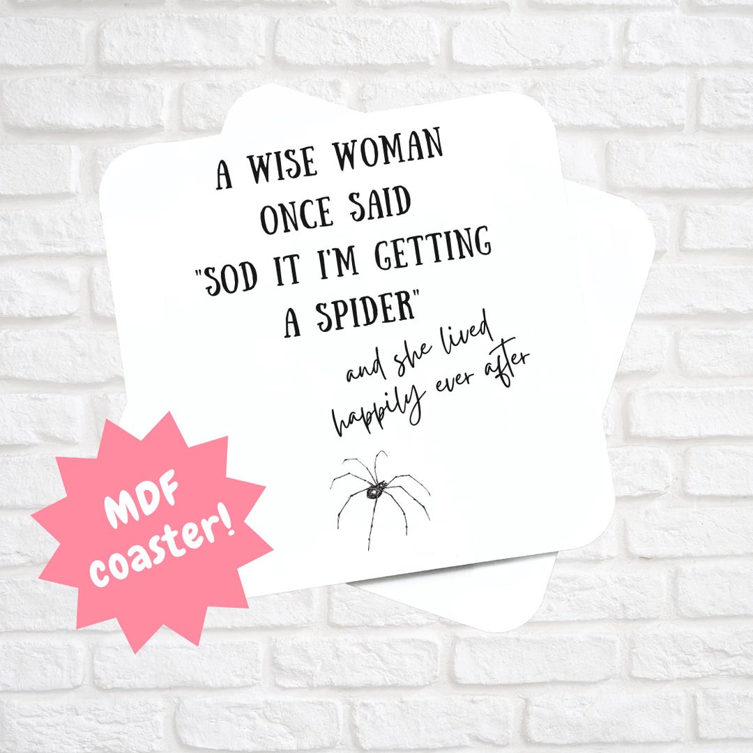 Spider Mum Coaster, Spider Gifts for Mum, Mothers Day Gift, Spider Home ...
