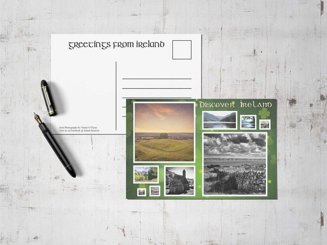 A5 discover Ireland Irish Post Card With Envelope - Etsy