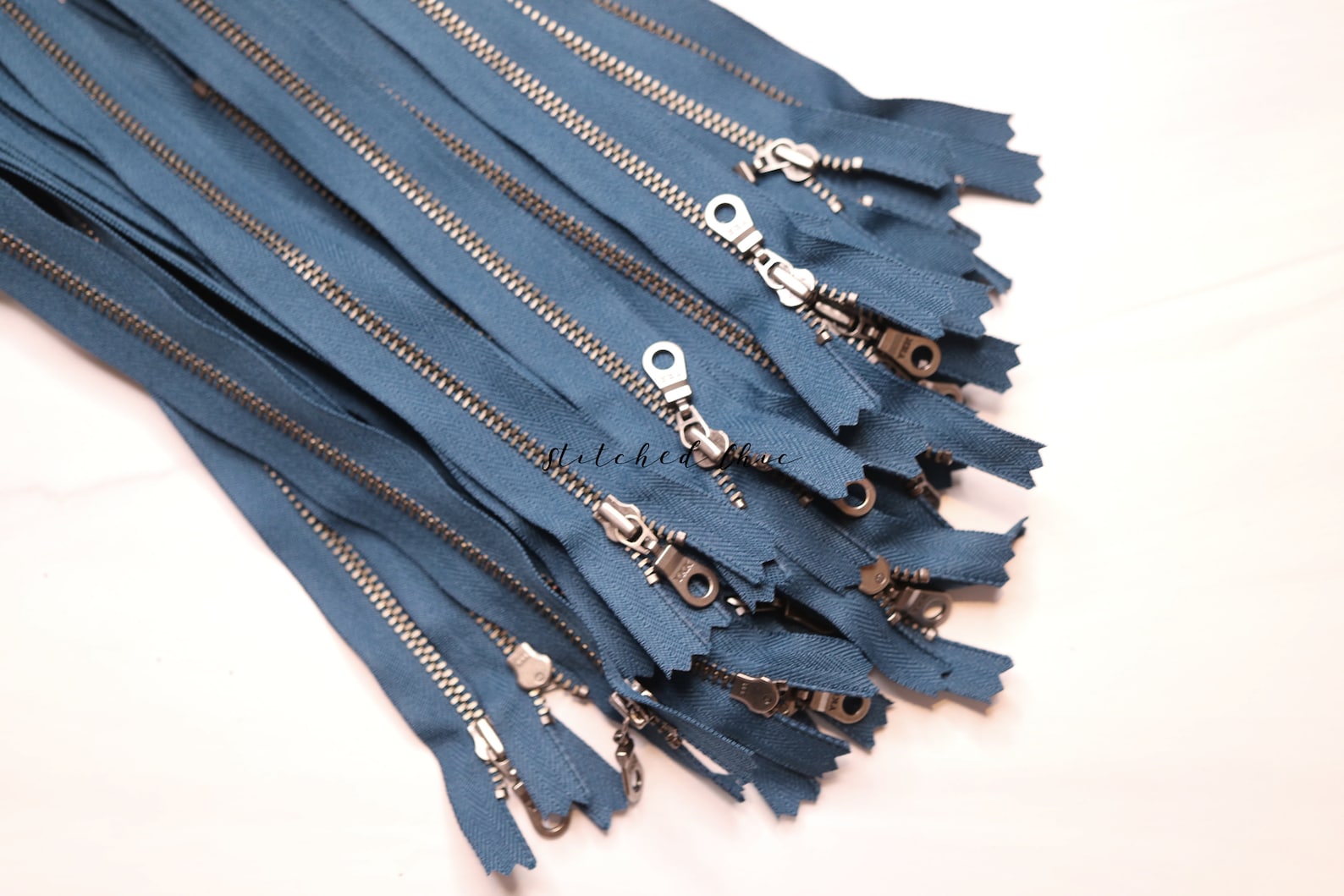 YKK #4.5 Closed End Metal Zipper | Antique Nickel | Color 910 Twilight ...