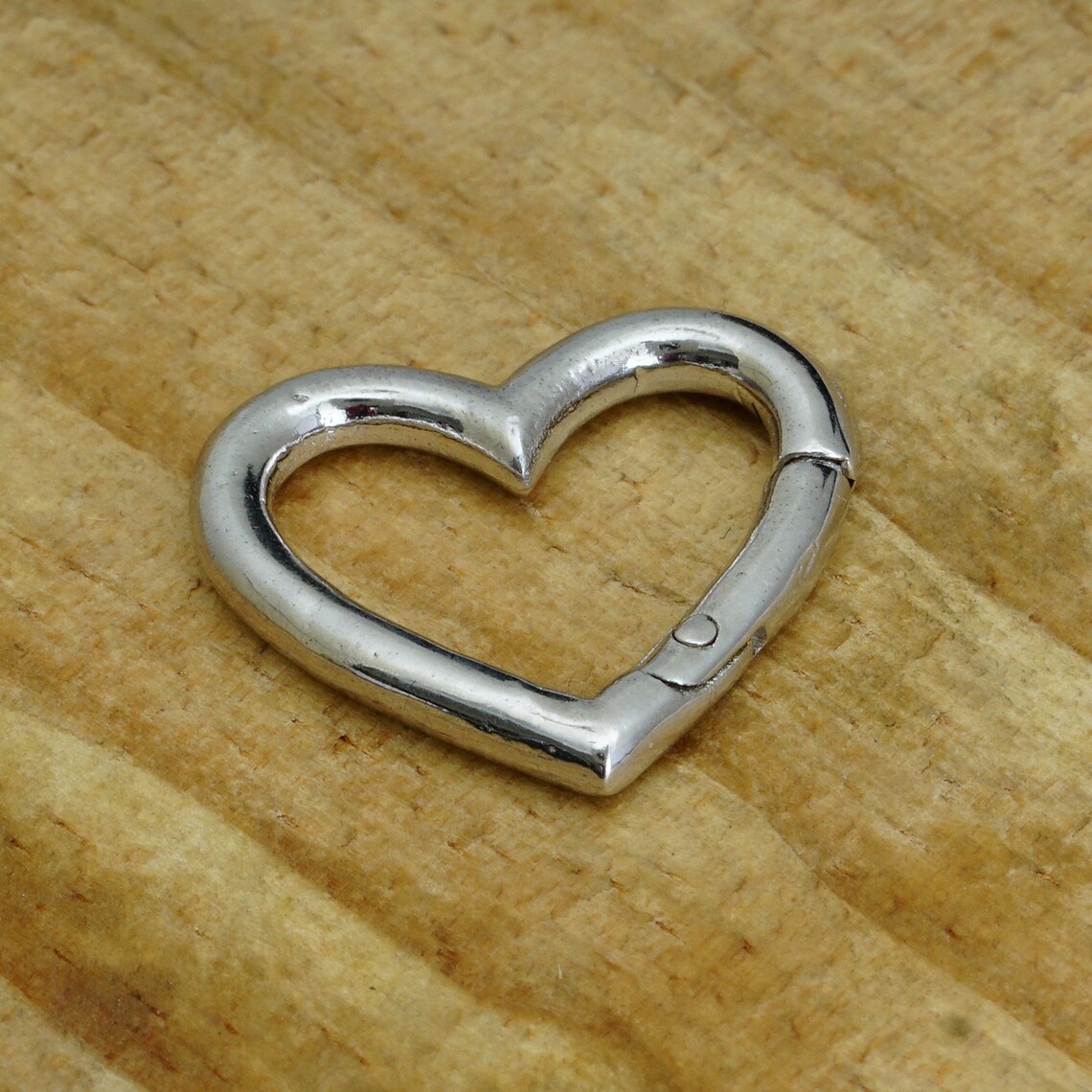 925 Silver Heart Lock Finding Clasp Silver Heart Lock Silver - Etsy