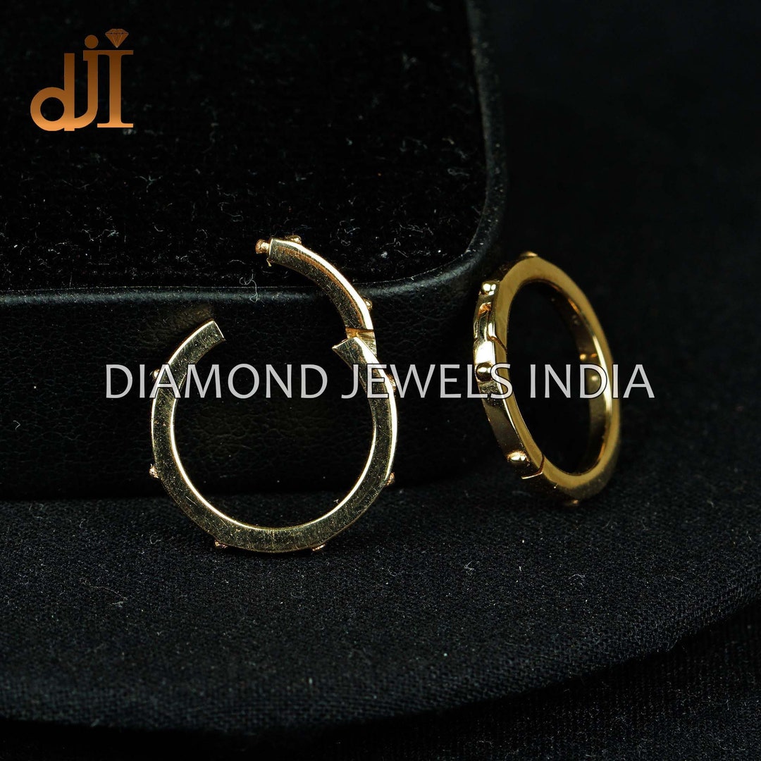 14k Gold Round Lock Finding: 10mm Jewelry Component - Etsy