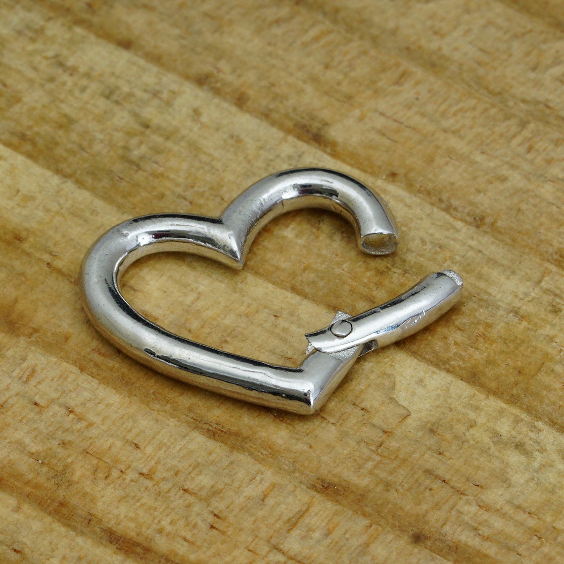 925 Silver Heart Lock Finding Clasp Silver Heart Lock Silver - Etsy