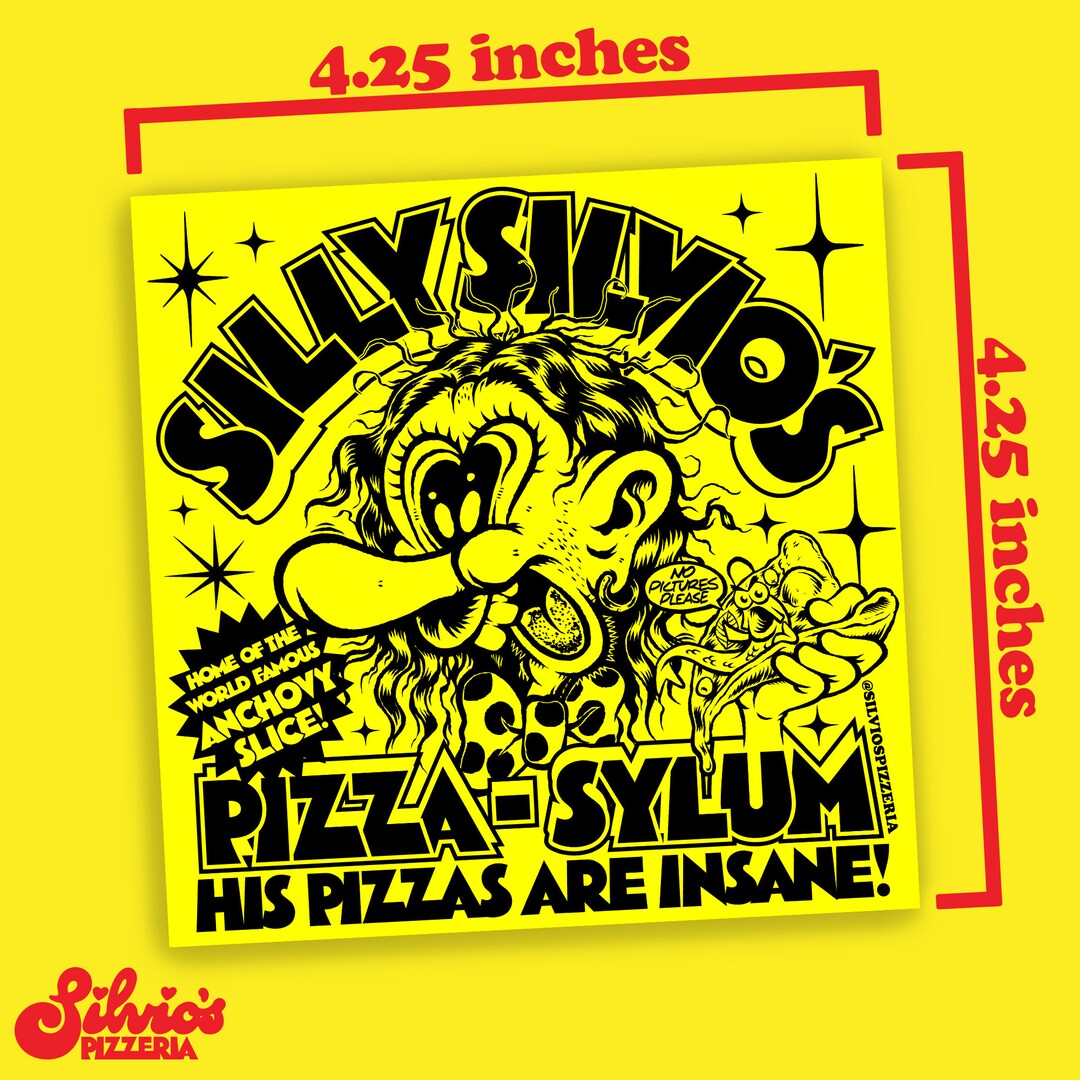 SILLY SILVIO'S Sticker large Size - Etsy