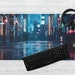 Cyberpunk City Street Desk Mat Futuristic City Gaming Large - Etsy
