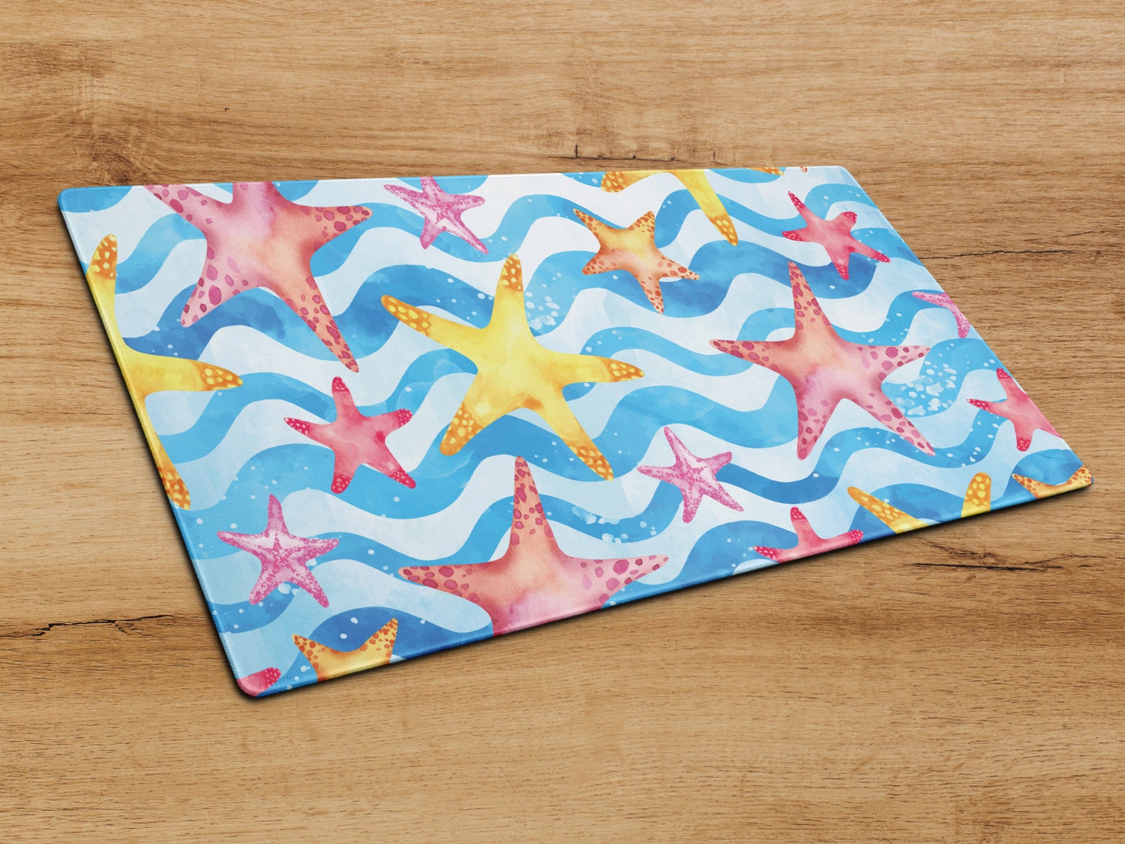 Starfish Aquatic Desk Mat Blue Beach Ocean Sea Marine Life - Etsy