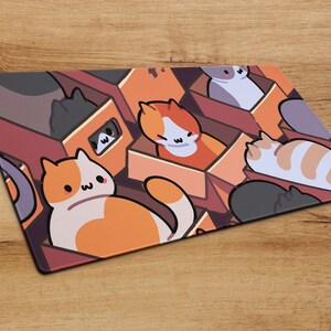 Kawaii Cute Cats Desk Mat Gaming Large Mouse Pad XXL - Etsy