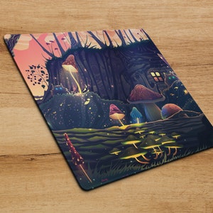 Dark Cottagecore Mushroom Desk Mat Forest Witchy Wicca Pagan - Etsy