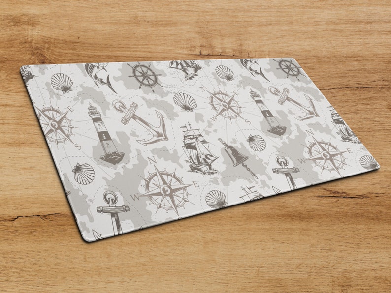 Pirate Treasure Map Sailor Desk Mat White Nautical Ship Boat - Etsy