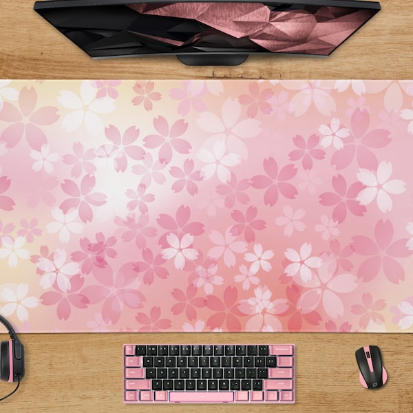 Cherry Blossom Desk Mat - Etsy