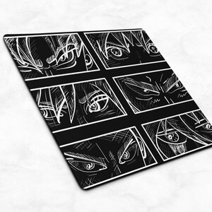 Anime Sketch Faces Manga Desk Mat Gaming Large Mouse Pad Desk Pad XXL ...