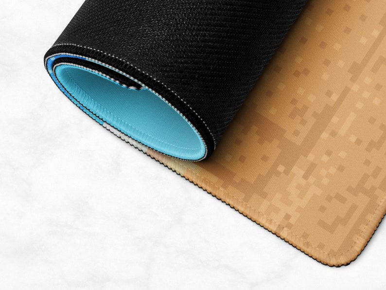 8-bit Arcade Retro Pixel Sand Castle Beach Desk Mat Gaming - Etsy