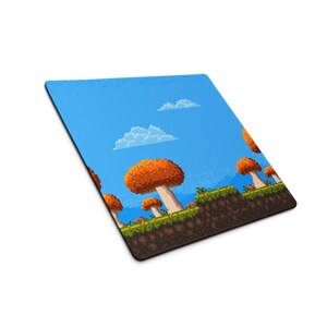Mushroom 8 Bit Retro Pixel Arcade Desk Mat Gaming Keyboard - Etsy